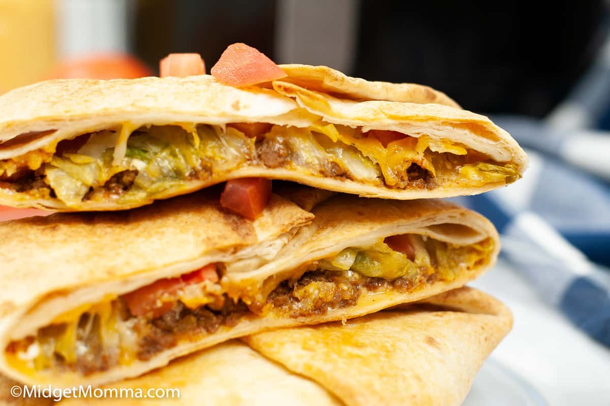Air Fryer Taco Bell Copycat Crunchwrap Supreme • MidgetMomma
