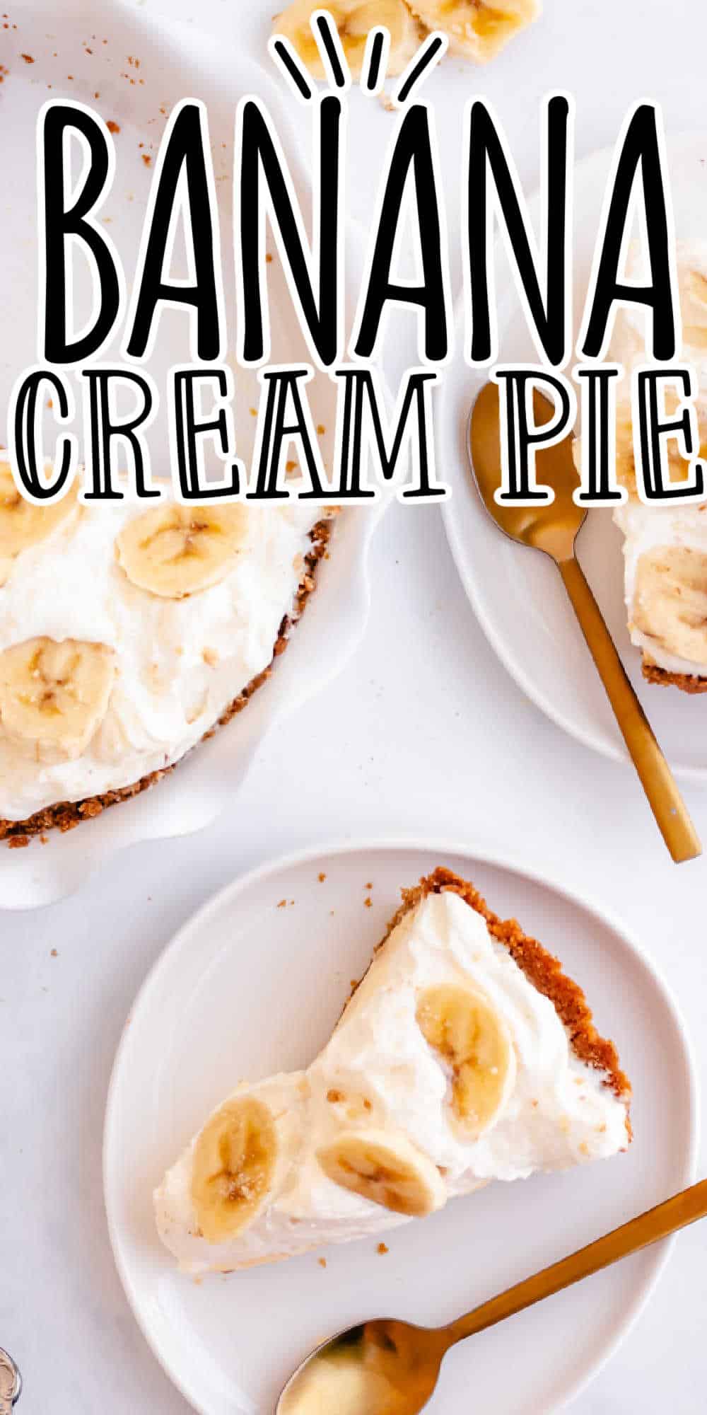 Banana Cream Pie with Graham Cracker Crust • MidgetMomma