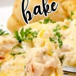 Chicken Alfredo Ravioli Bake • MidgetMomma