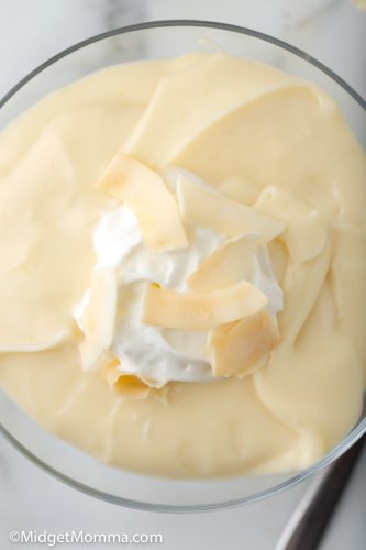 Homemade Coconut Pudding Recipe • MidgetMomma