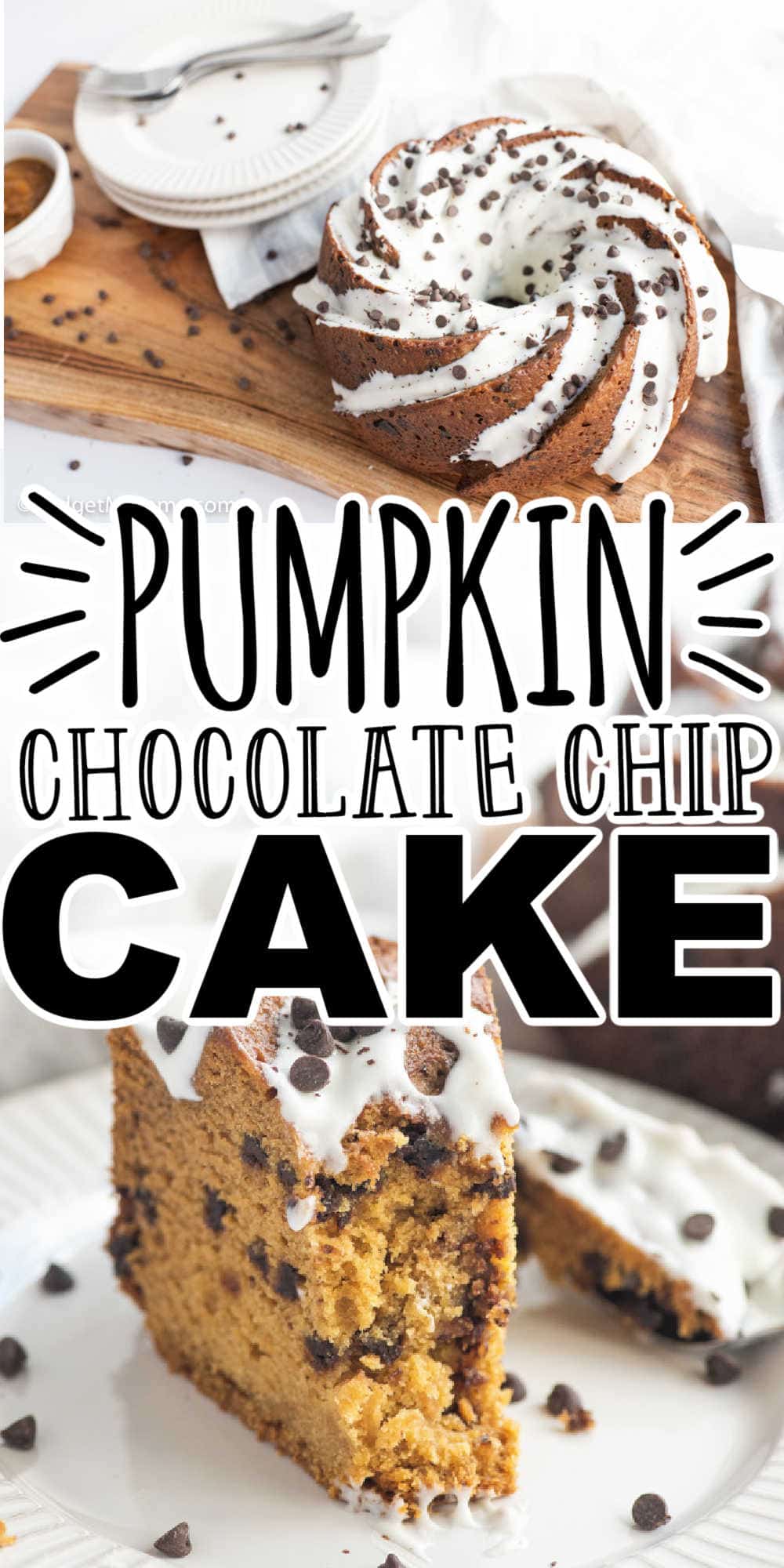 Pumpkin Chocolate Chip Cake Recipe • MidgetMomma