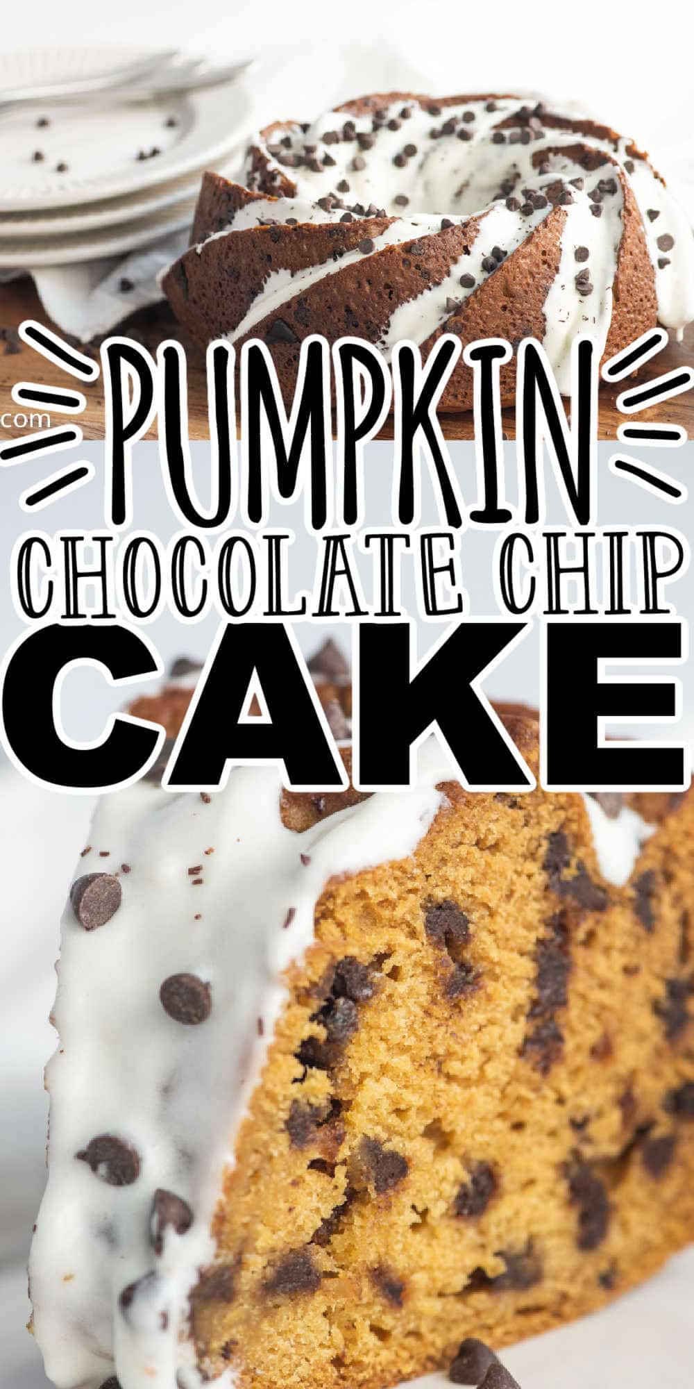 Pumpkin Chocolate Chip Cake Recipe • MidgetMomma