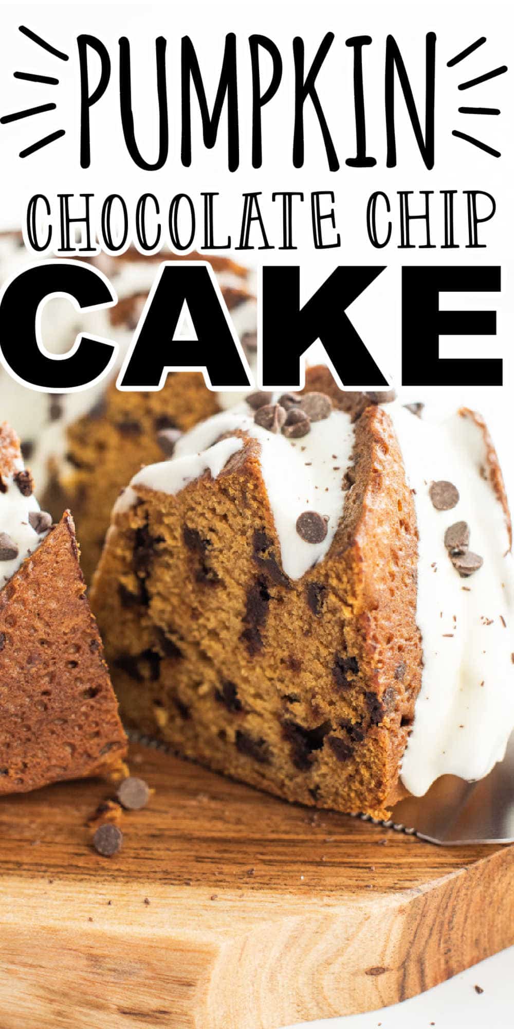 Pumpkin Chocolate Chip Cake Recipe • MidgetMomma