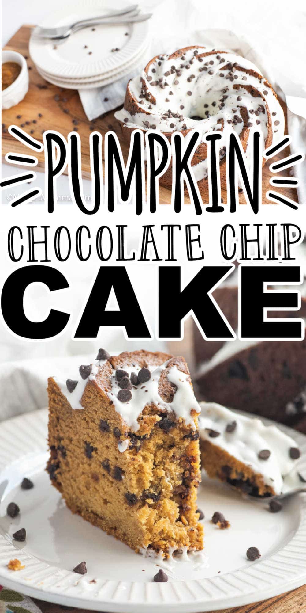 Pumpkin Chocolate Chip Cake Recipe • MidgetMomma