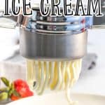 Spaghetti Ice Cream With Homemade Strawberry Sauce (Spaghettieis)