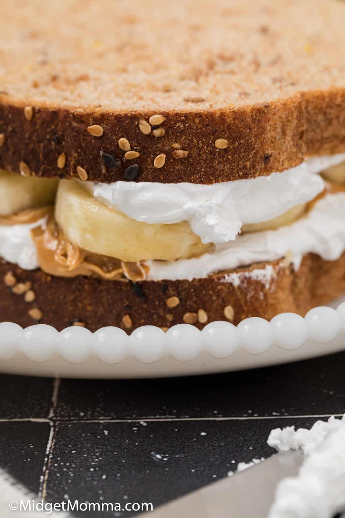 Banana Fluffernutter Sandwich • MidgetMomma