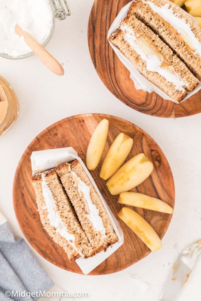 Fluffernutter Sandwich - Peanut Butter and Marshmallow Fluff Sandwich