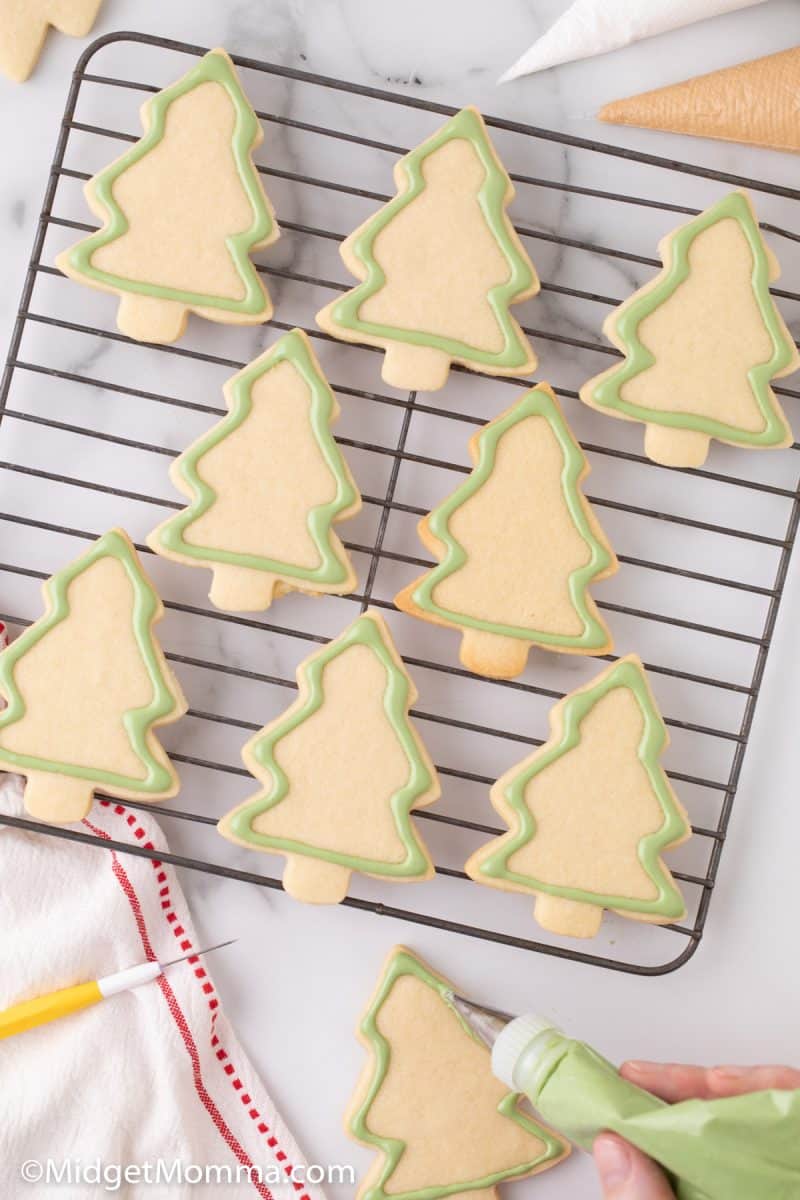 Christmas Tree Sugar Cookies • MidgetMomma