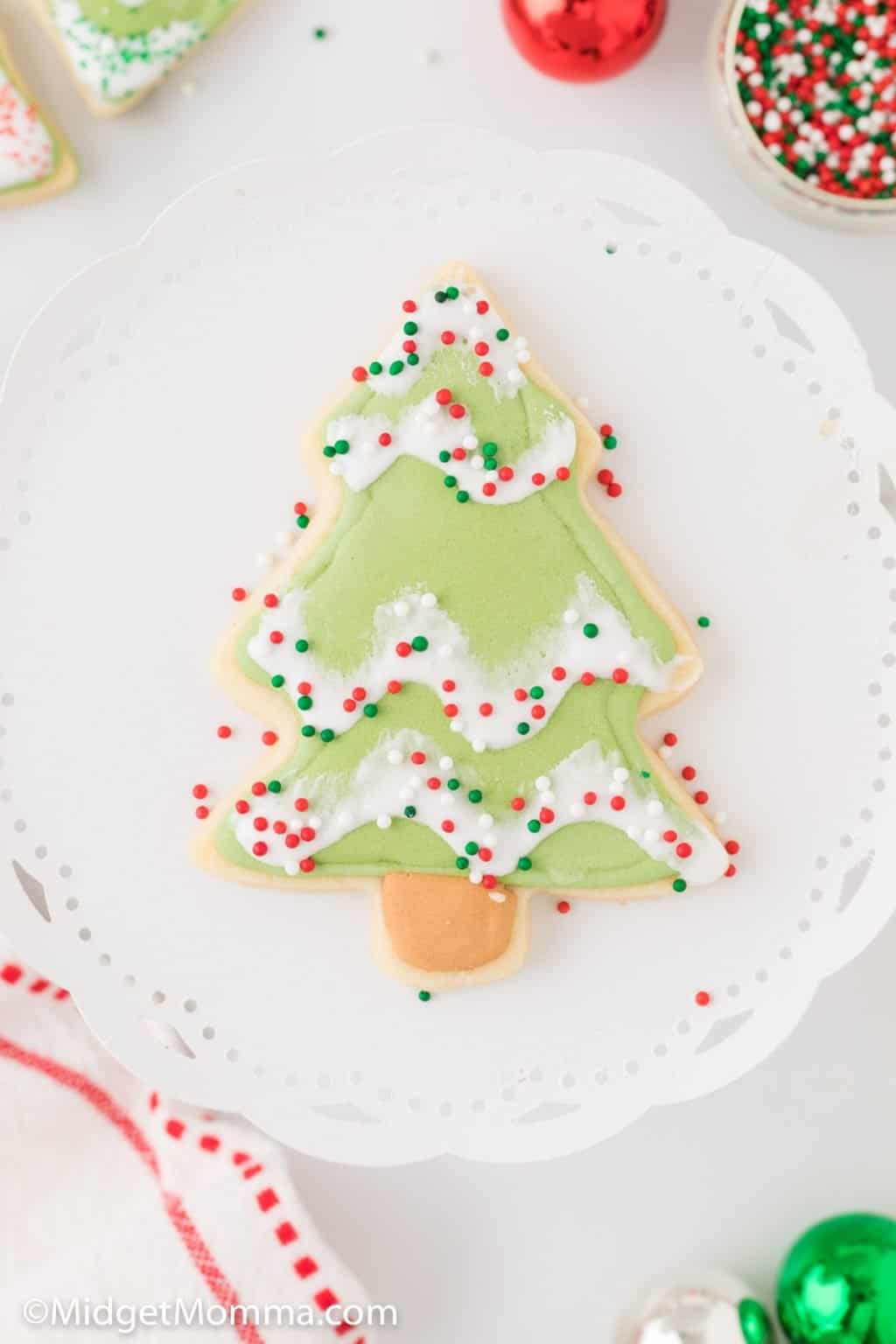Christmas Tree Sugar Cookies • MidgetMomma