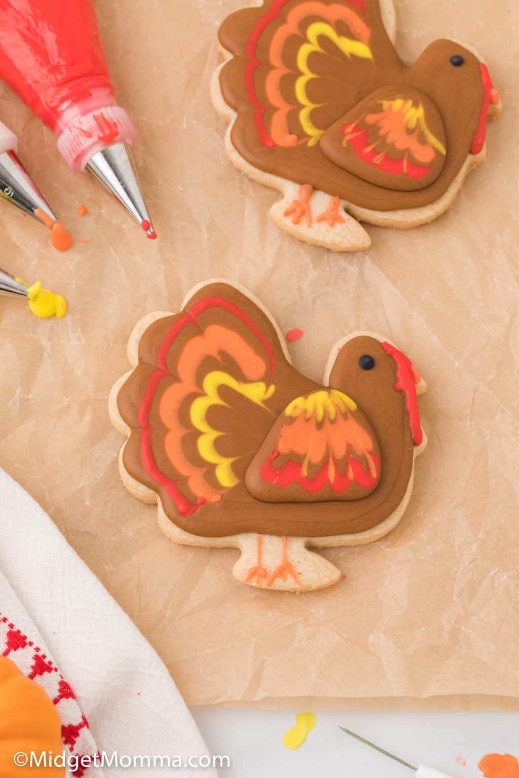 Turkey Sugar Cookies Recipe • MidgetMomma