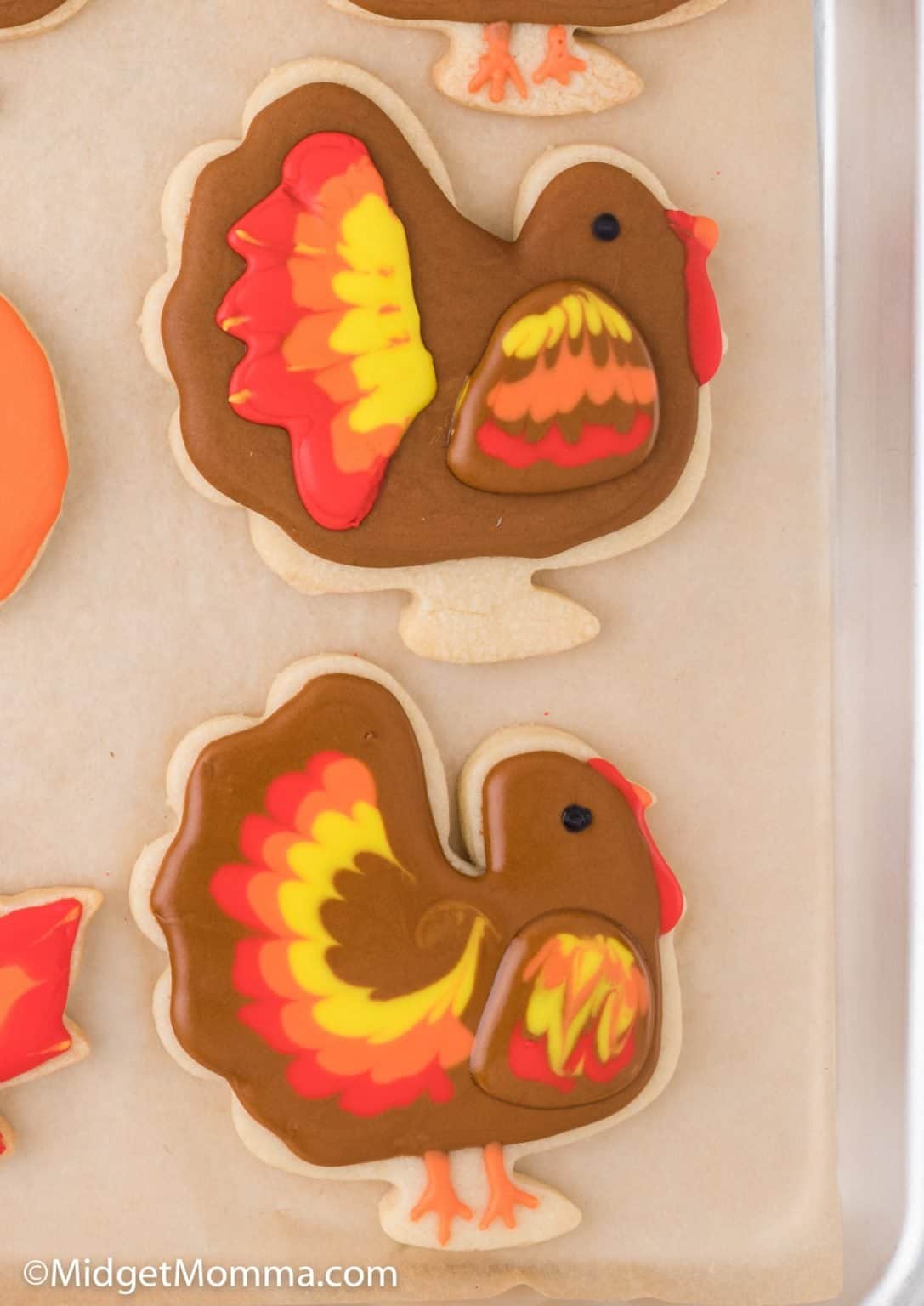 Turkey Sugar Cookies Recipe • MidgetMomma
