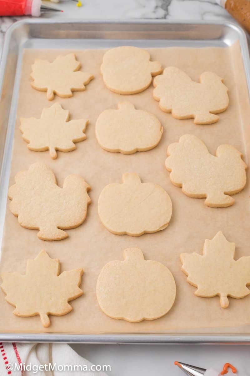 Easy Fall Sugar Cookies Recipe • MidgetMomma