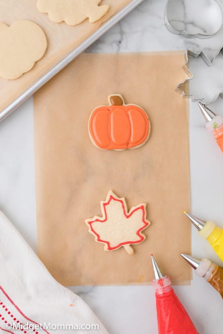 Easy Fall Sugar Cookies Recipe • MidgetMomma