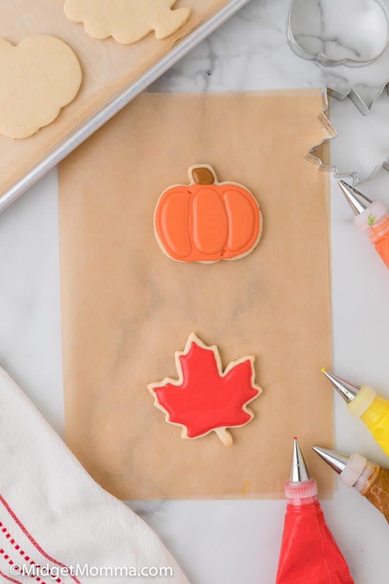Easy Fall Sugar Cookies Recipe • MidgetMomma