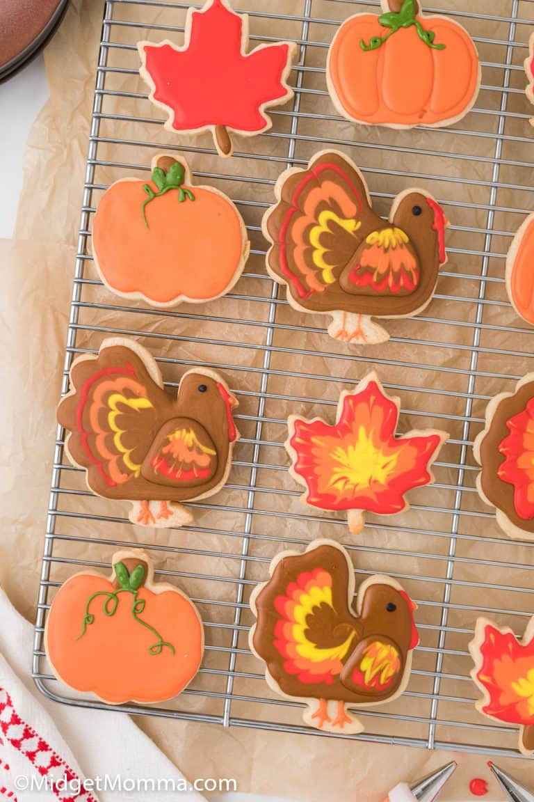 Easy Fall Sugar Cookies Recipe • MidgetMomma