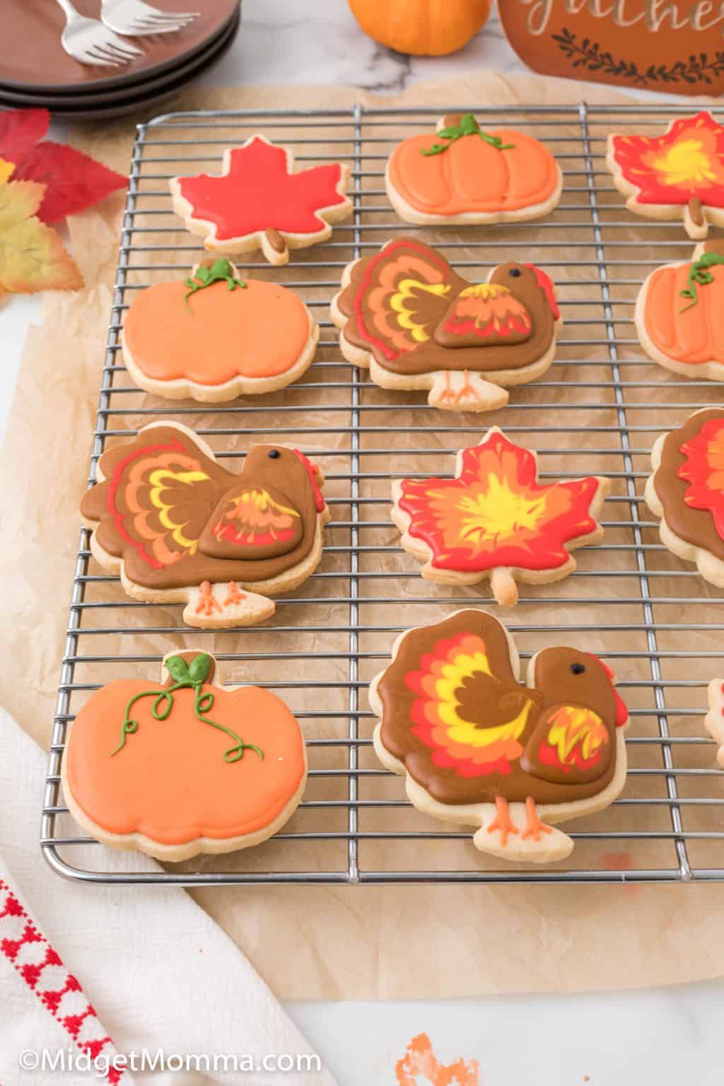 Easy Fall Sugar Cookies Recipe • MidgetMomma