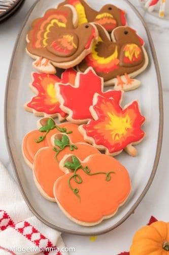 Easy Fall Sugar Cookies Recipe • MidgetMomma