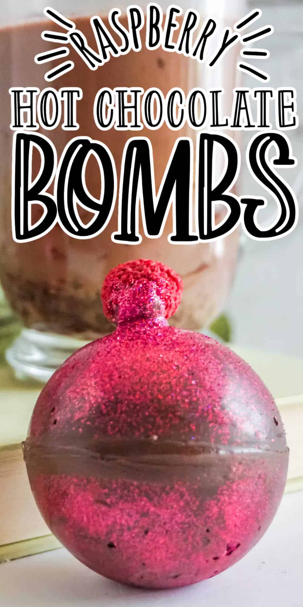 Raspberry Hot Chocolate Bombs • MidgetMomma