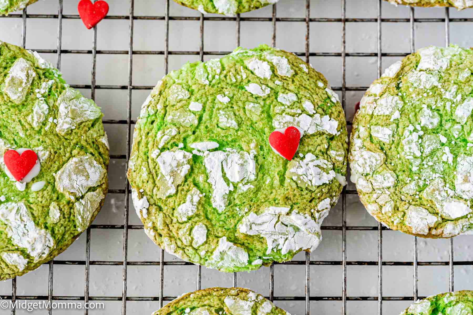 Grinch Cake Mix Cookies Recipe • MidgetMomma