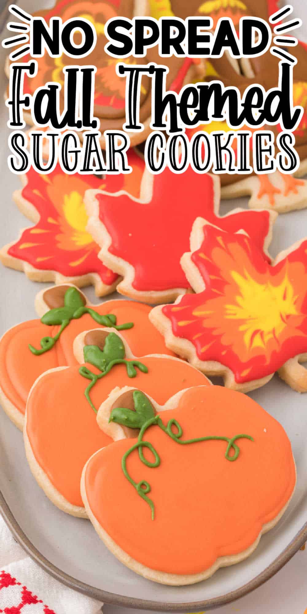 Easy Fall Sugar Cookies Recipe • MidgetMomma