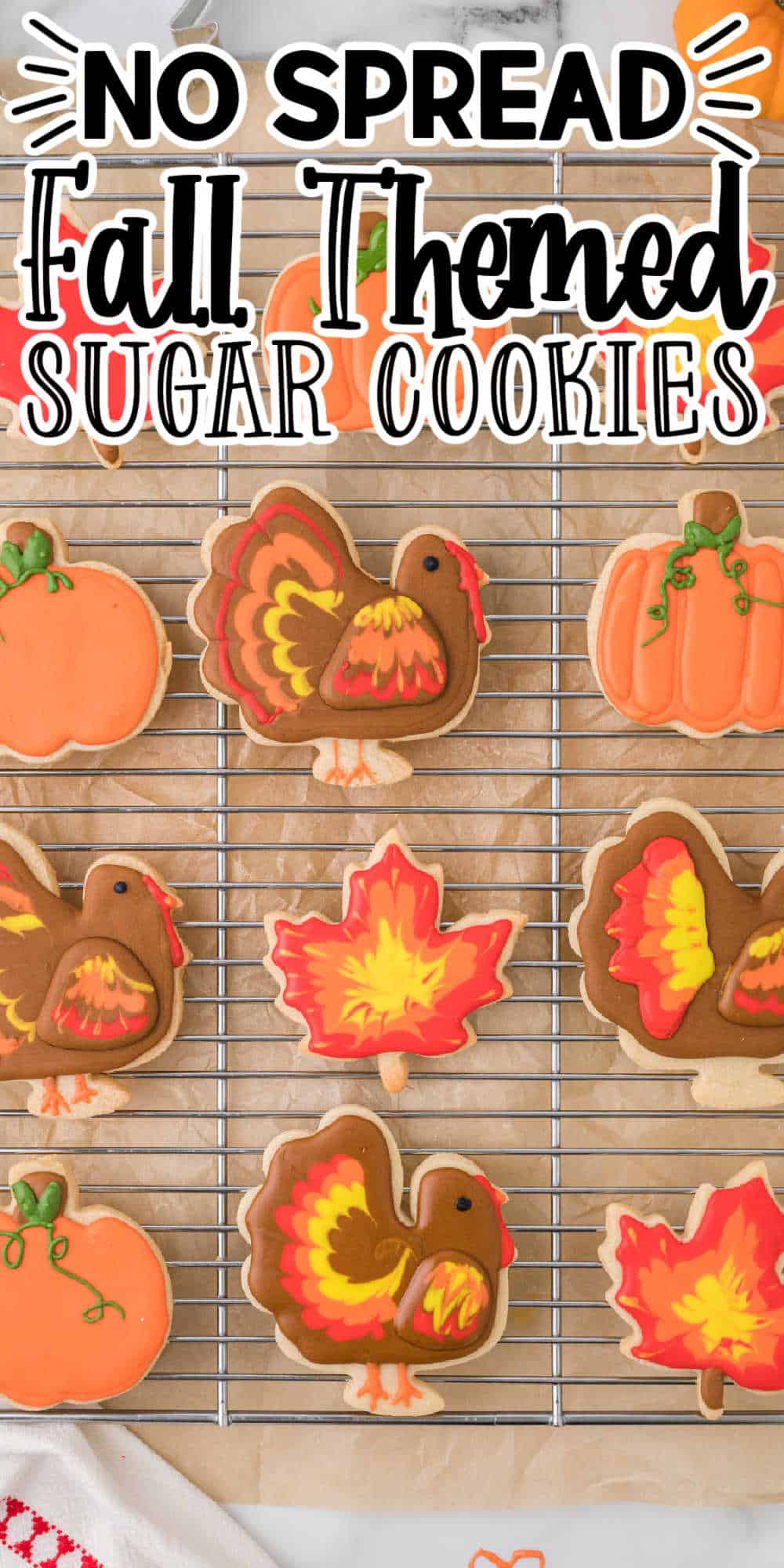 Easy Fall Sugar Cookies Recipe • MidgetMomma