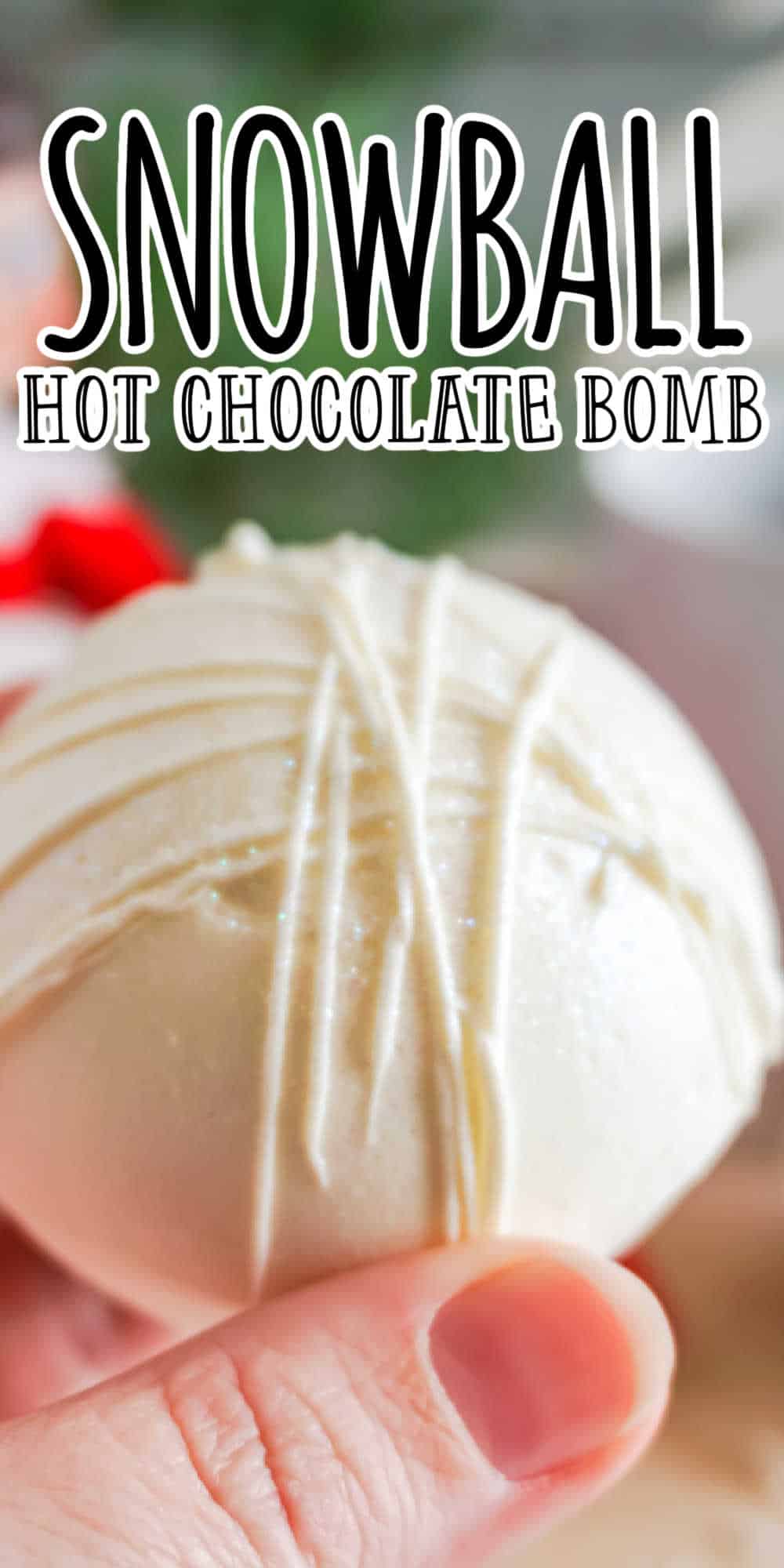 Snowball Hot Cocoa Bombs + Printable Instruction Card & Tag!