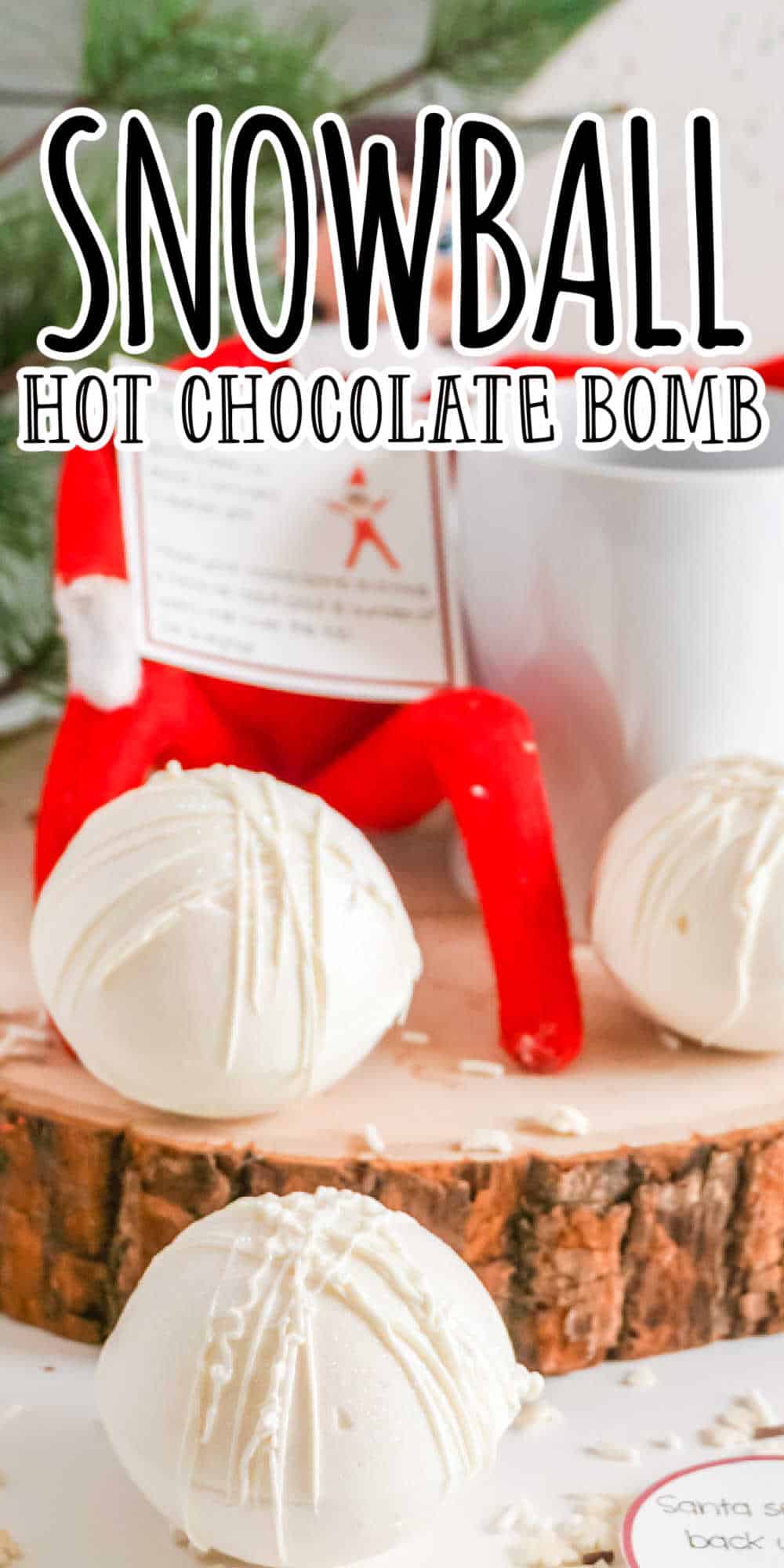 Snowball Hot Cocoa Bombs + Printable Instruction Card & Tag!
