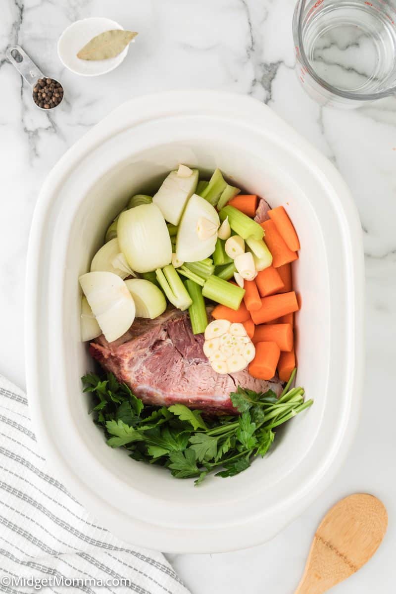 How to Make the Best Slow Cooker Ham Stock • MidgetMomma