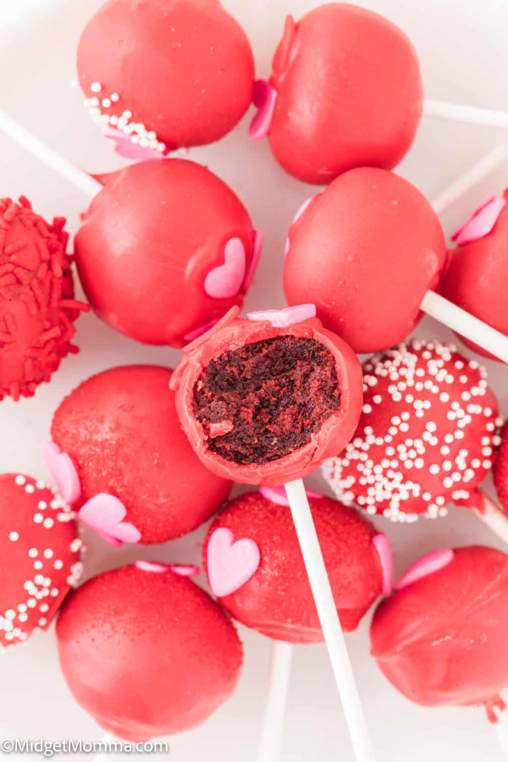 Valentine's Day Red Velvet Cake Pops Recipe