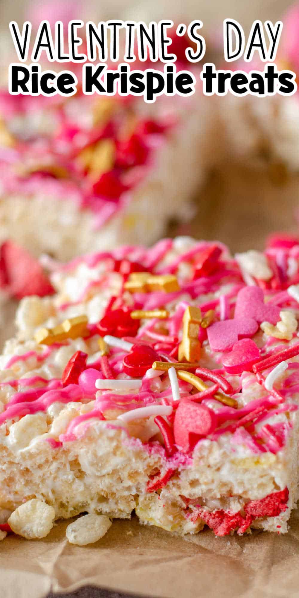 Valentine's Day Rice Krispie Treats • MidgetMomma