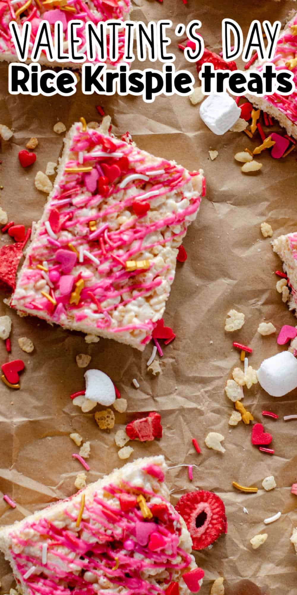 Valentine's Day Rice Krispie Treats • MidgetMomma