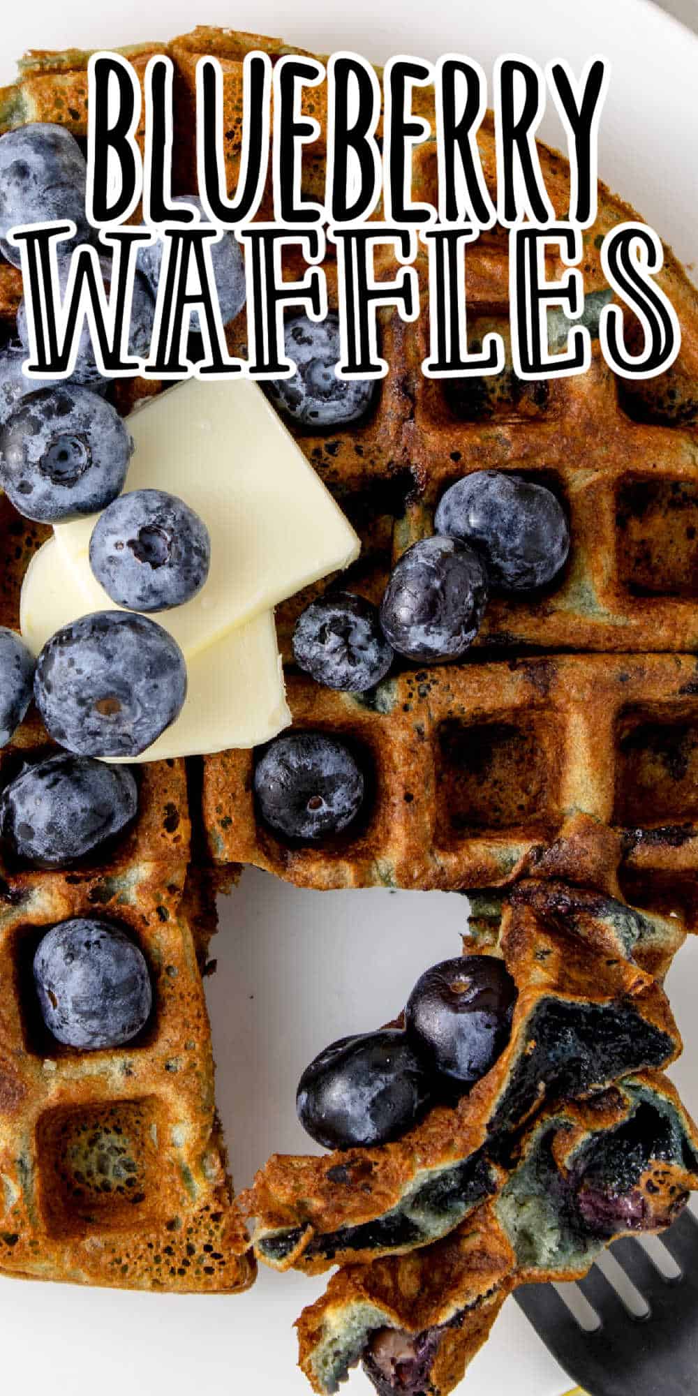 Blueberry Waffles Recipe • MidgetMomma