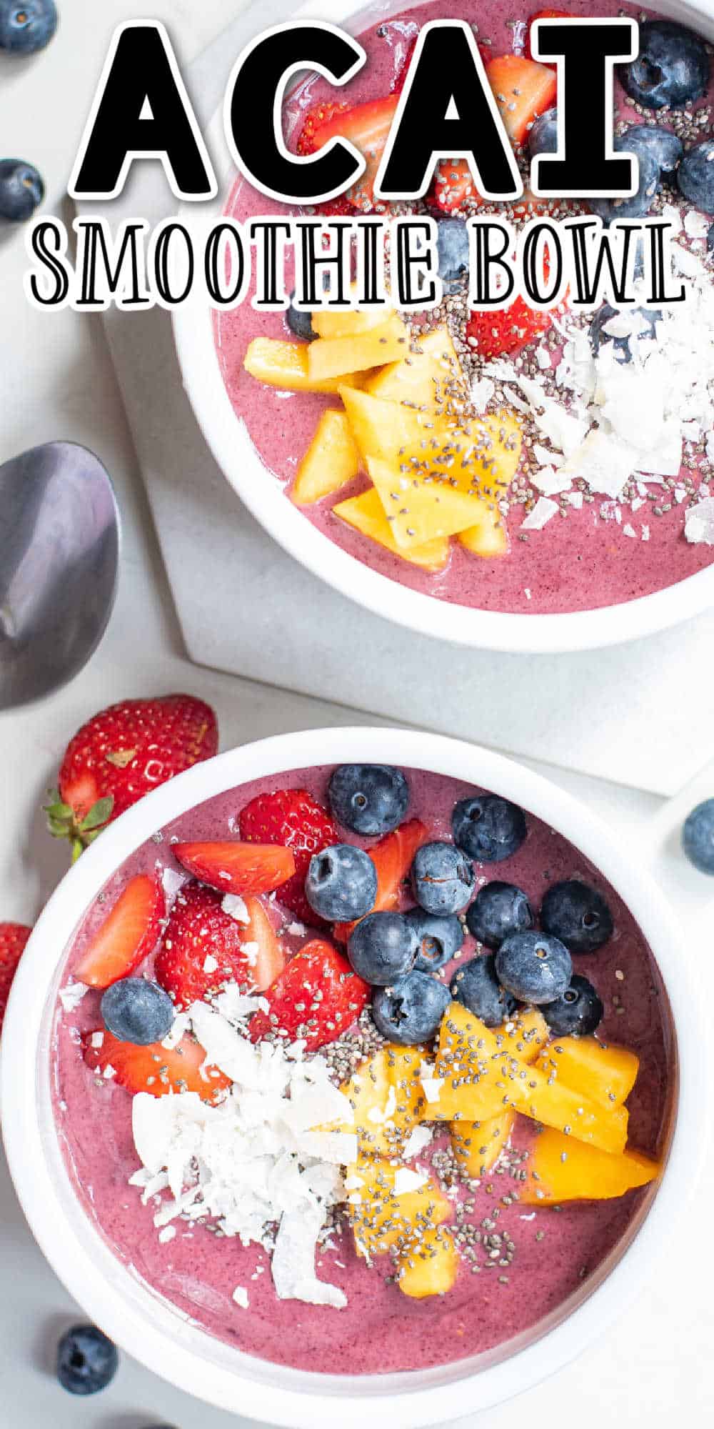 Acai Smoothie Bowls Recipe • MidgetMomma