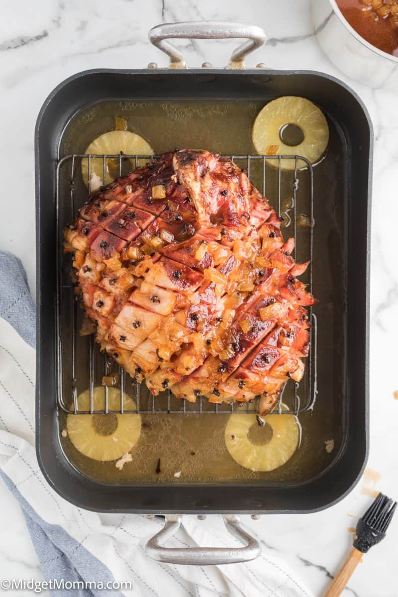 Baked Ham with Pineapple and Brown Sugar Glaze Recipe