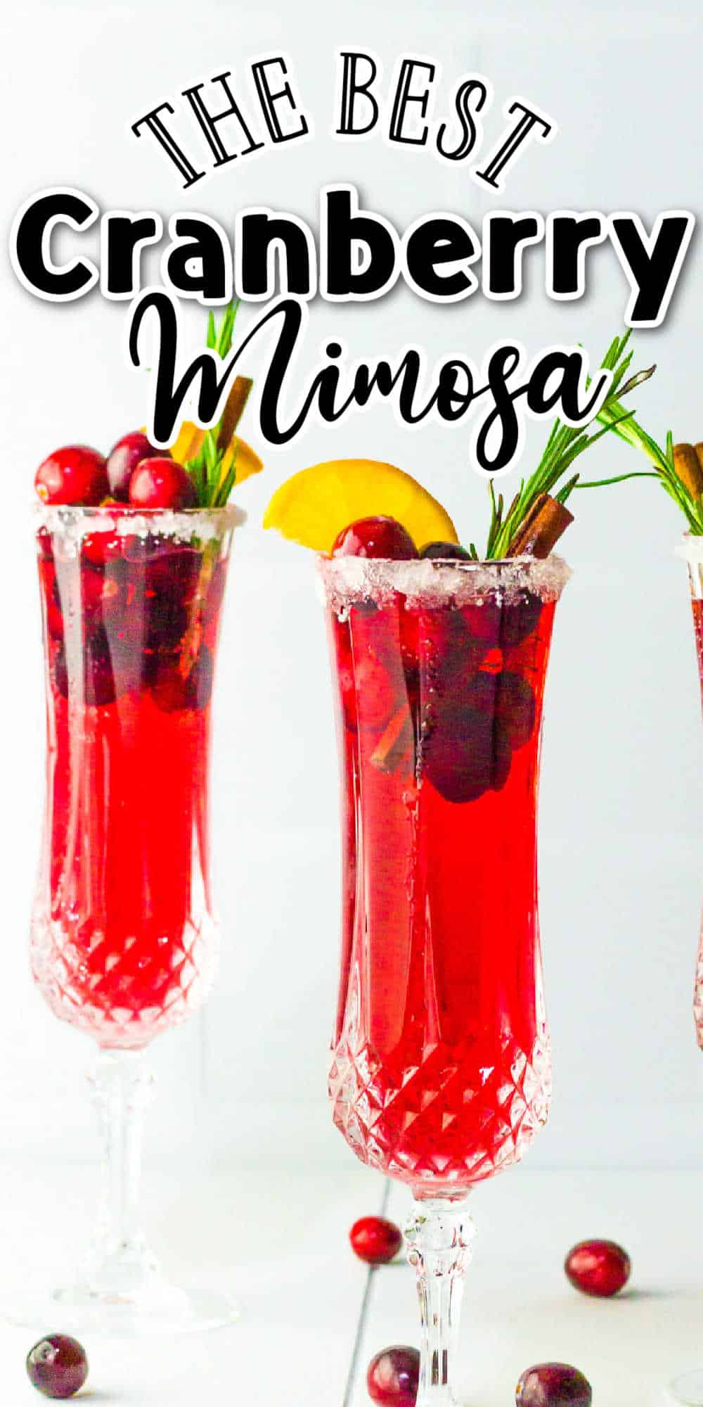 The Best Cranberry Mimosa Cocktail Recipe • MidgetMomma