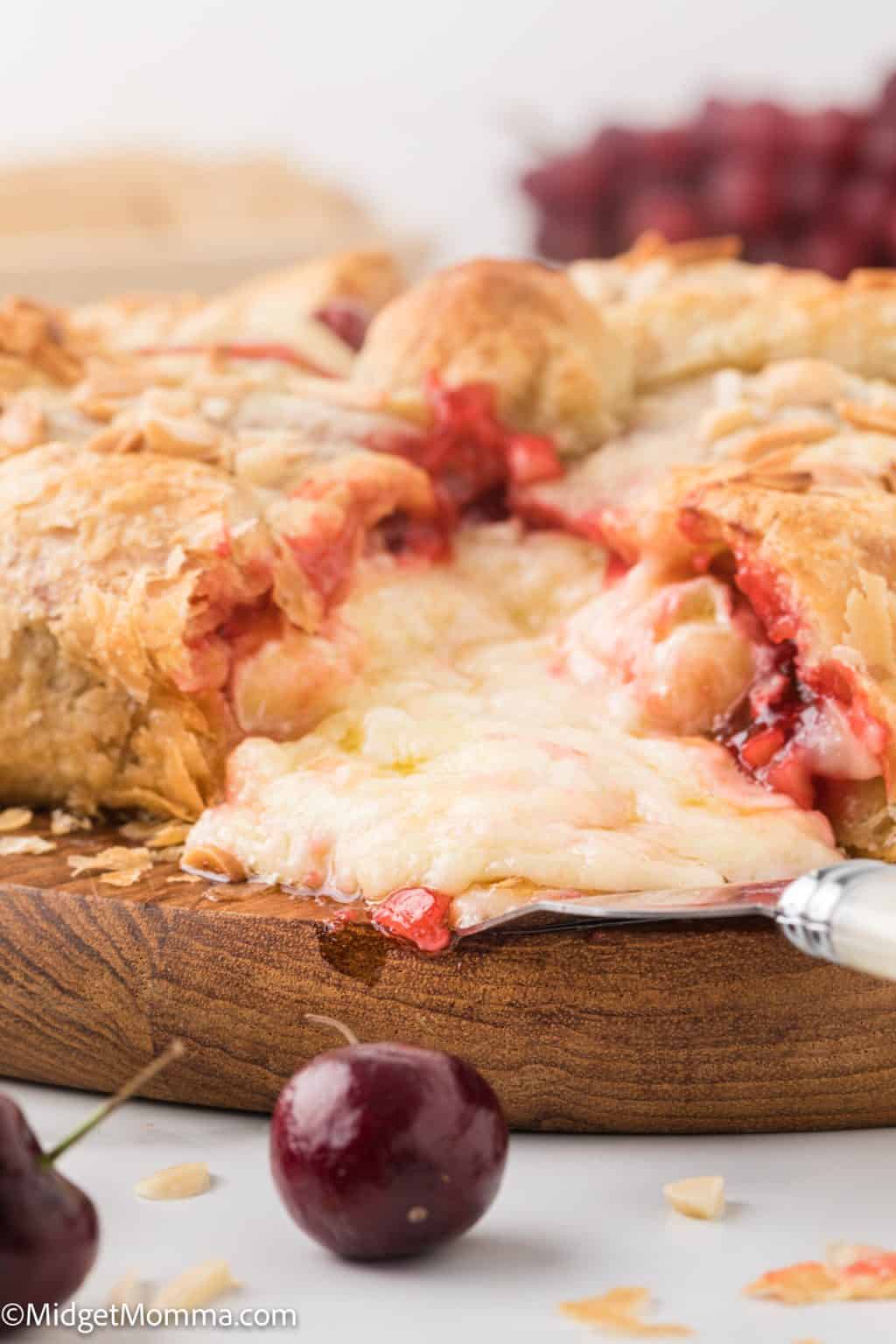 Cherry Baked Brie in Puff Pastry Recipe • MidgetMomma