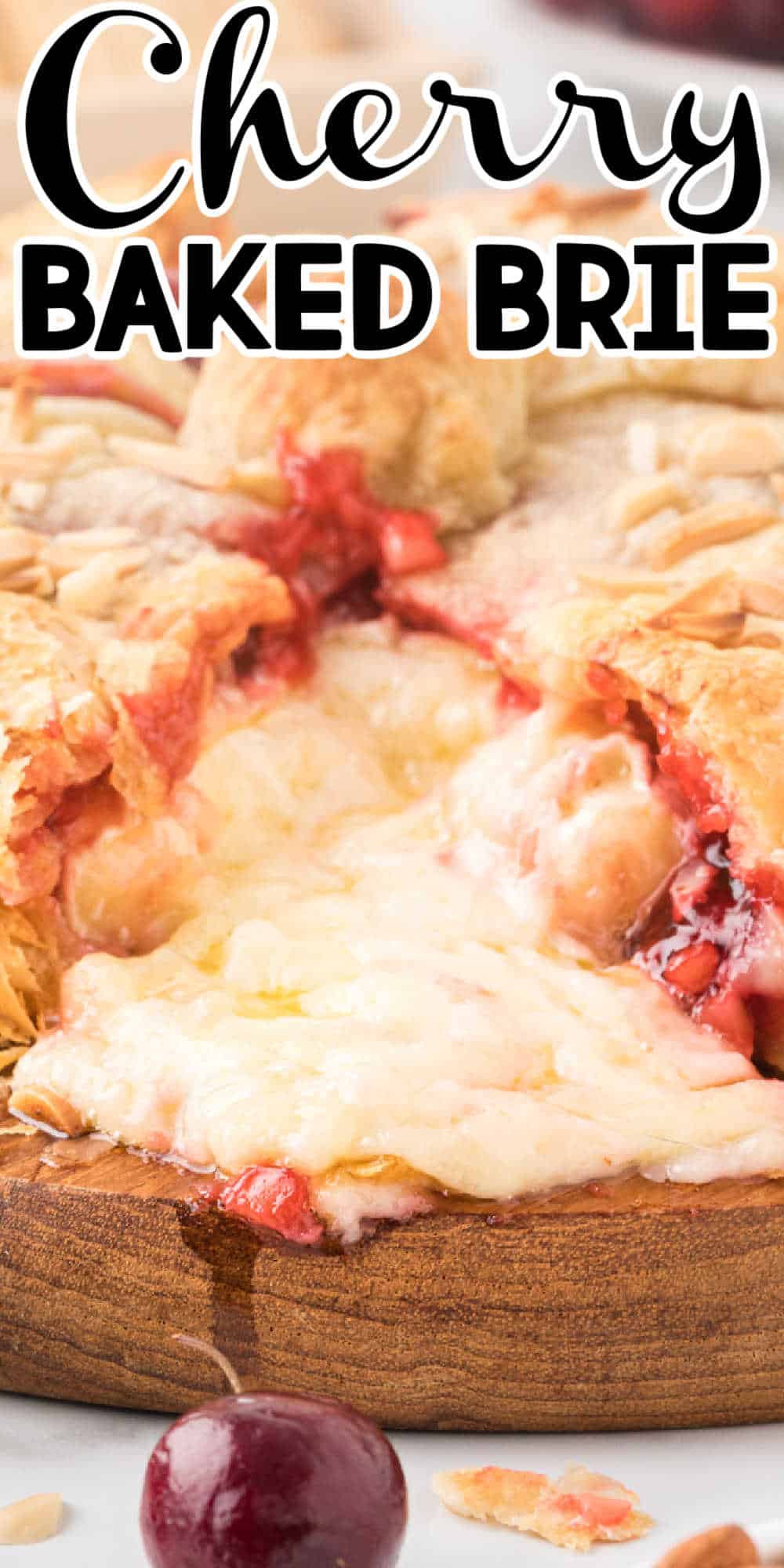 Cherry Baked Brie in Puff Pastry Recipe • MidgetMomma