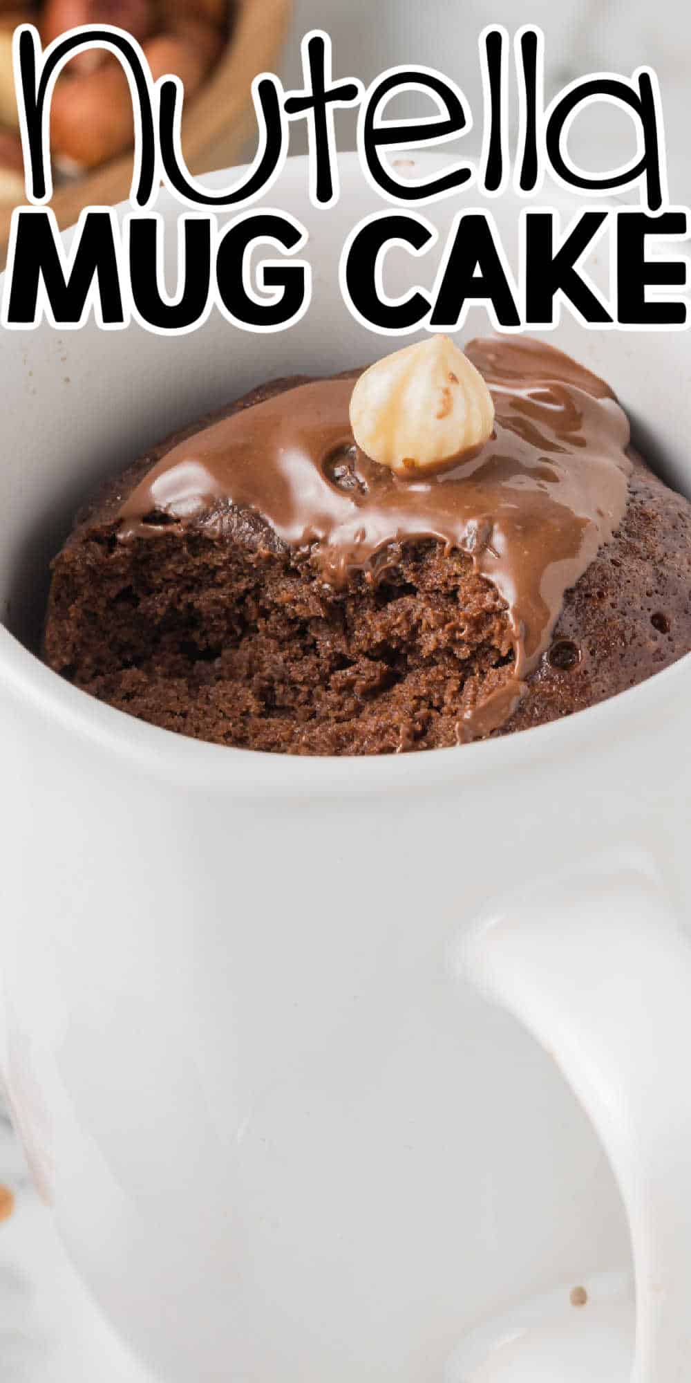 Nutella Mug Cake Recipe (Microwave Mug Cake) • MidgetMomma