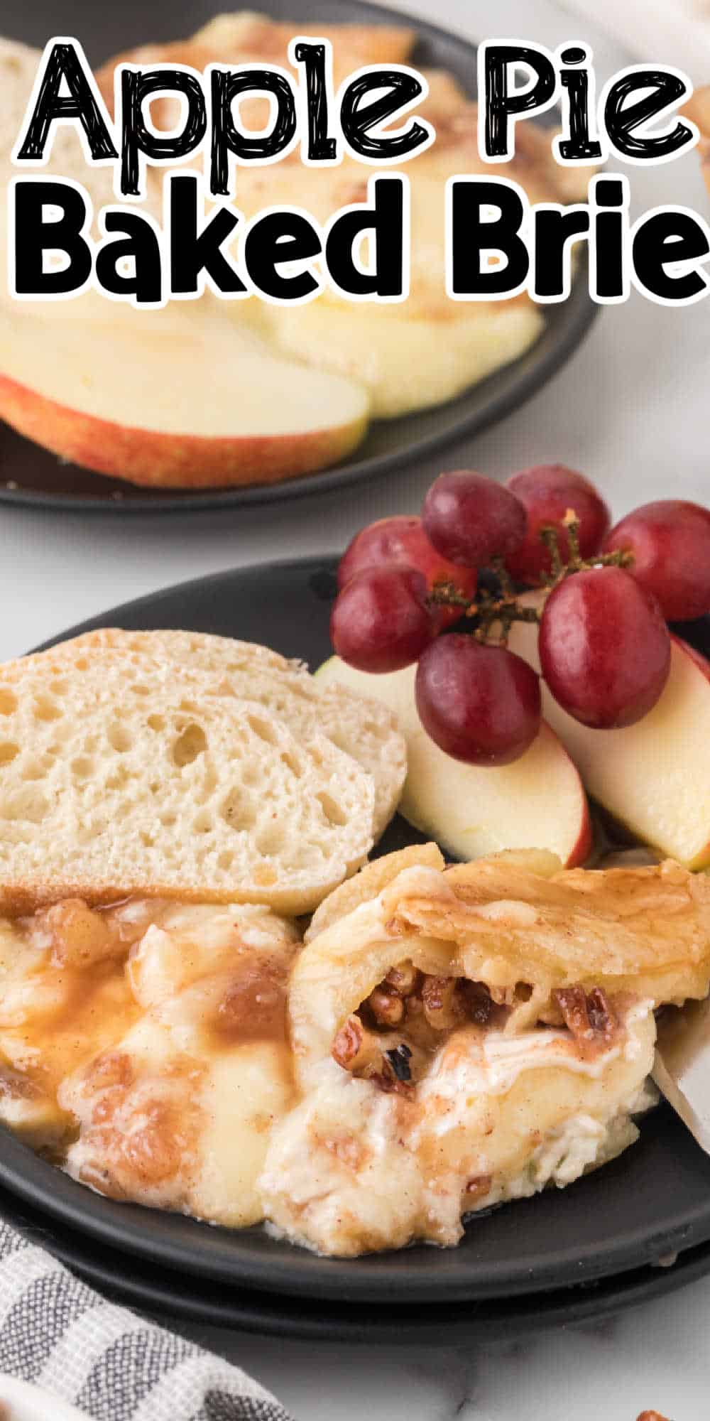 Puff Pastry Baked Brie with Apples • MidgetMomma