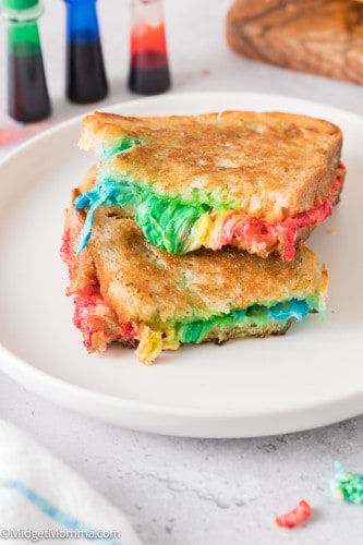 Rainbow Grilled Cheese Sandwich Recipe • MidgetMomma