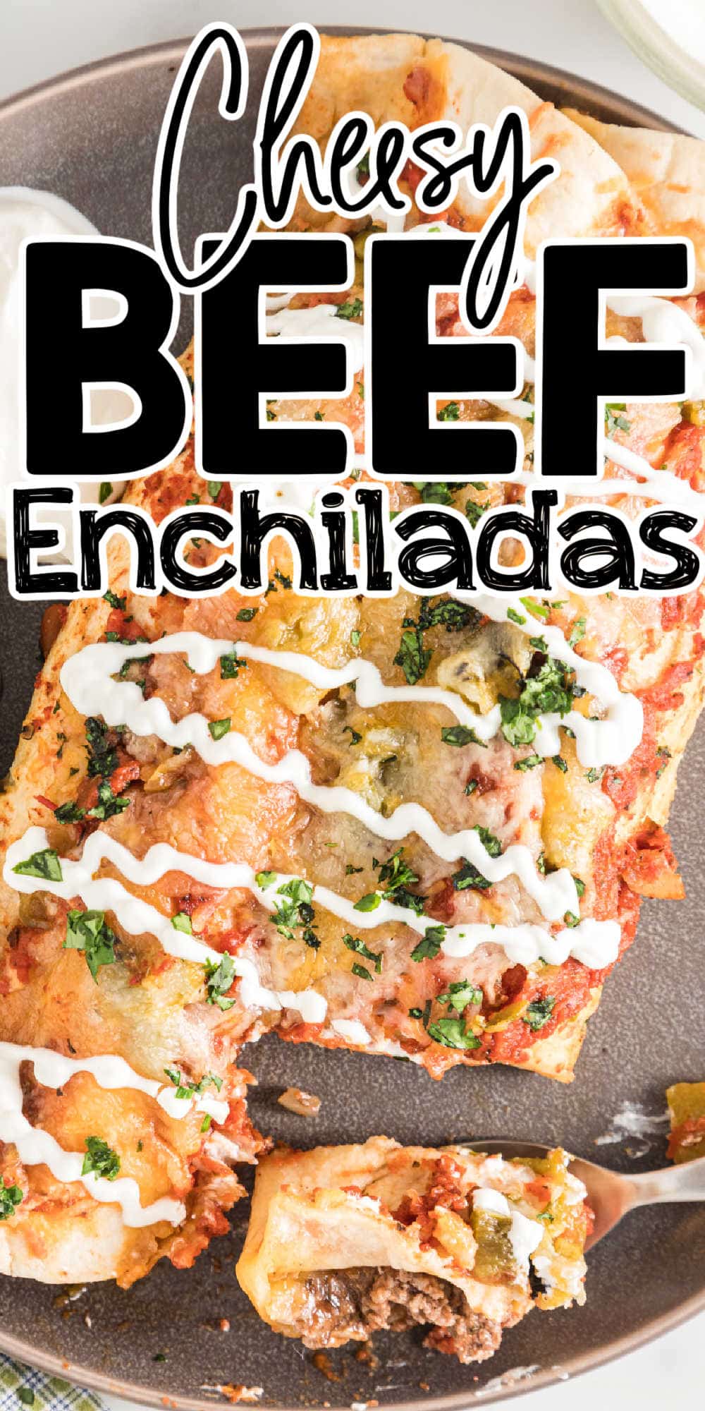 Cheesy Beef Enchiladas Recipe • MidgetMomma