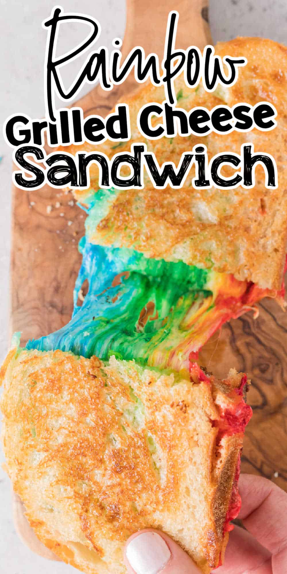 Rainbow Grilled Cheese Sandwich Recipe • MidgetMomma