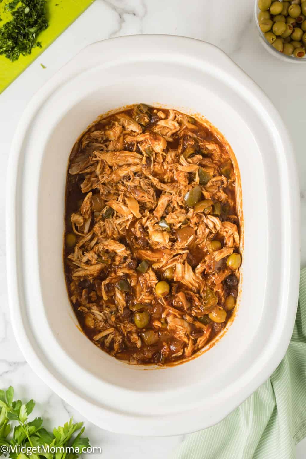 Slow Cooker Cuban Style Chicken Fricassee Recipe