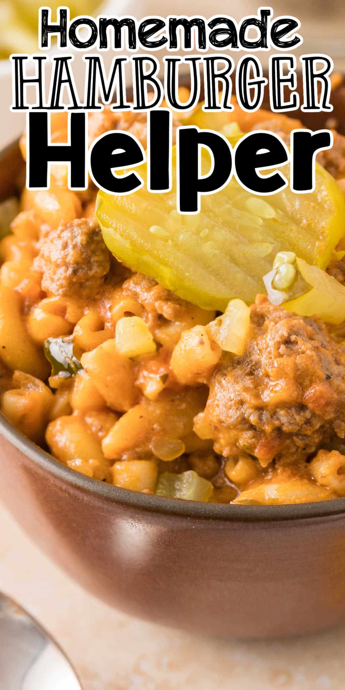 Homemade Hamburger Helper (Cheeseburger Pasta Recipe)