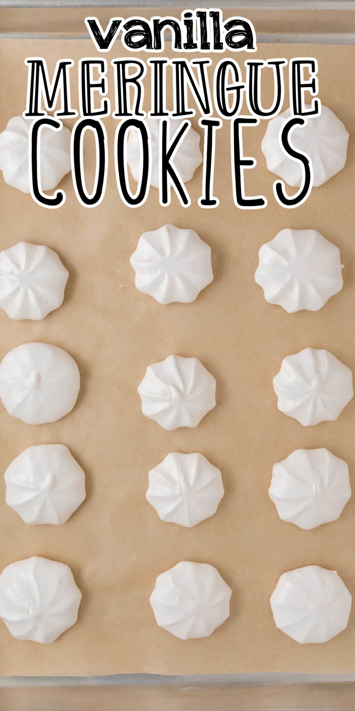 Vanilla Meringue Cookies Recipe • MidgetMomma