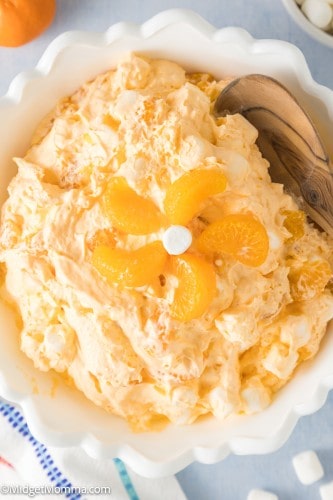 The Best Mandarin Orange Fluff Salad Recipe • MidgetMomma