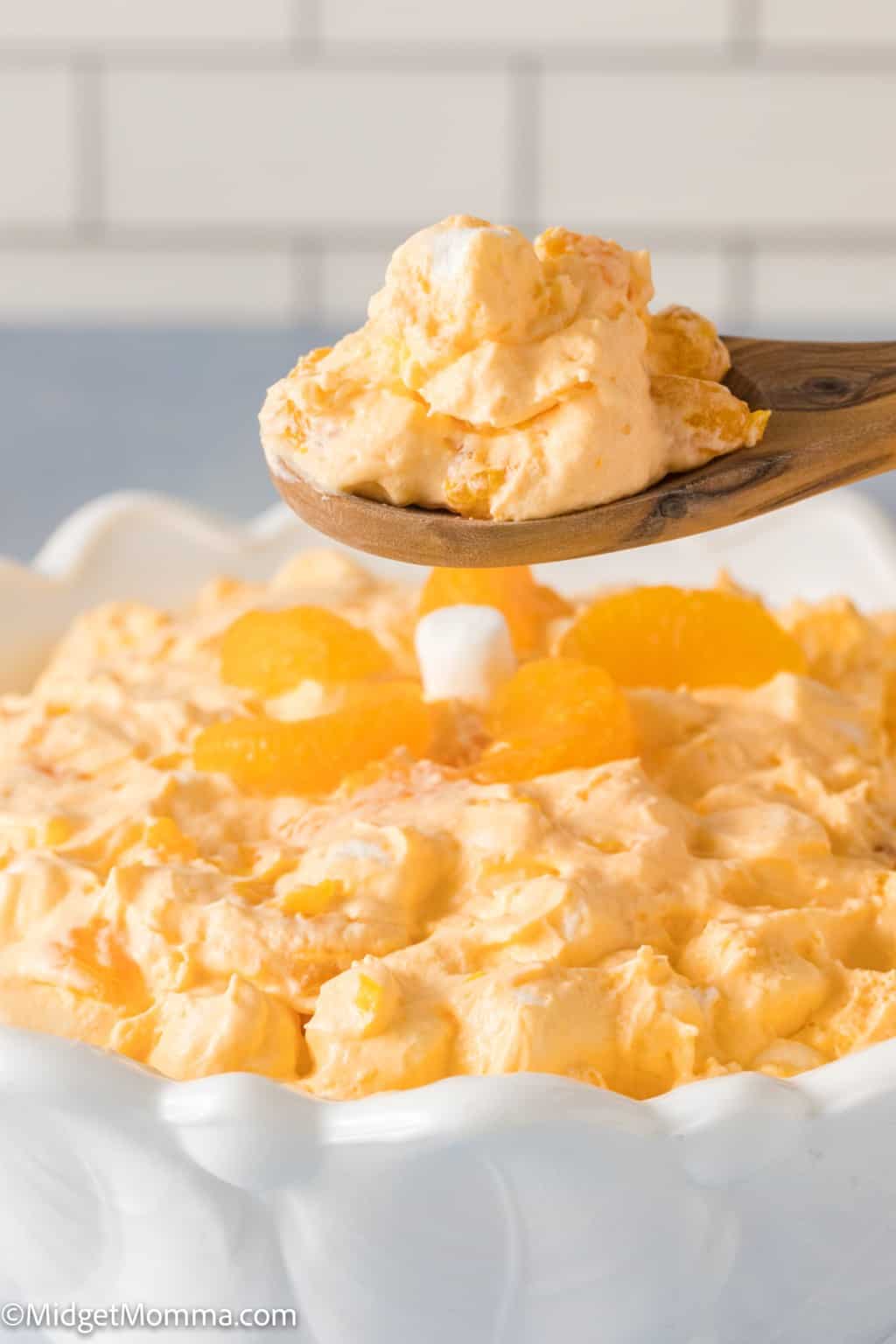 The Best Mandarin Orange Fluff Salad Recipe • MidgetMomma