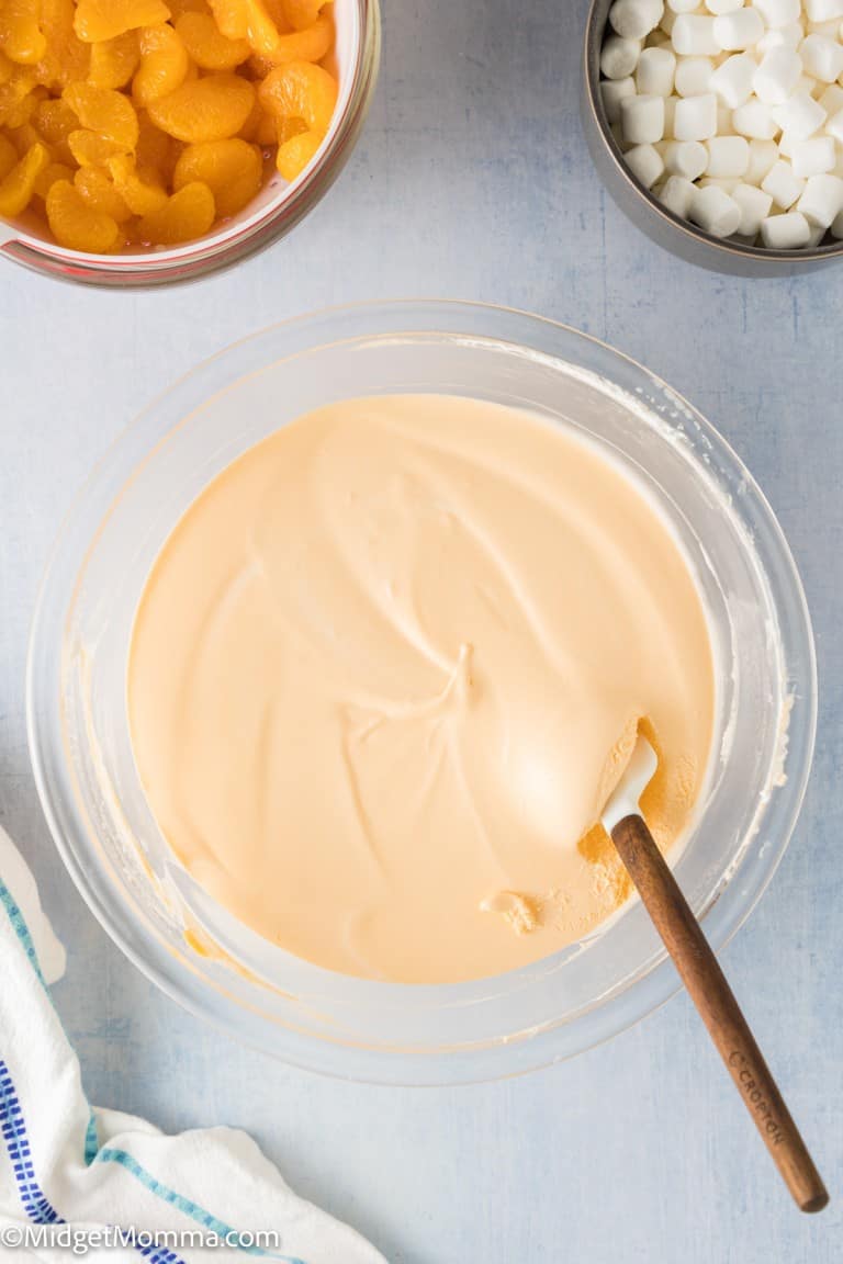 The Best Mandarin Orange Fluff Salad Recipe • MidgetMomma