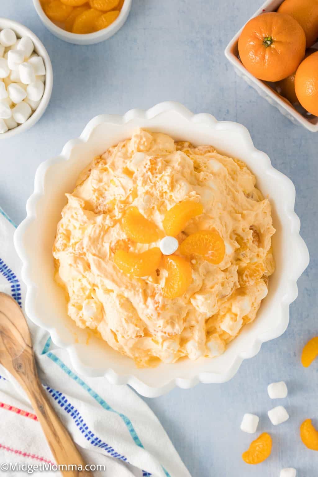 The Best Mandarin Orange Fluff Salad Recipe • MidgetMomma