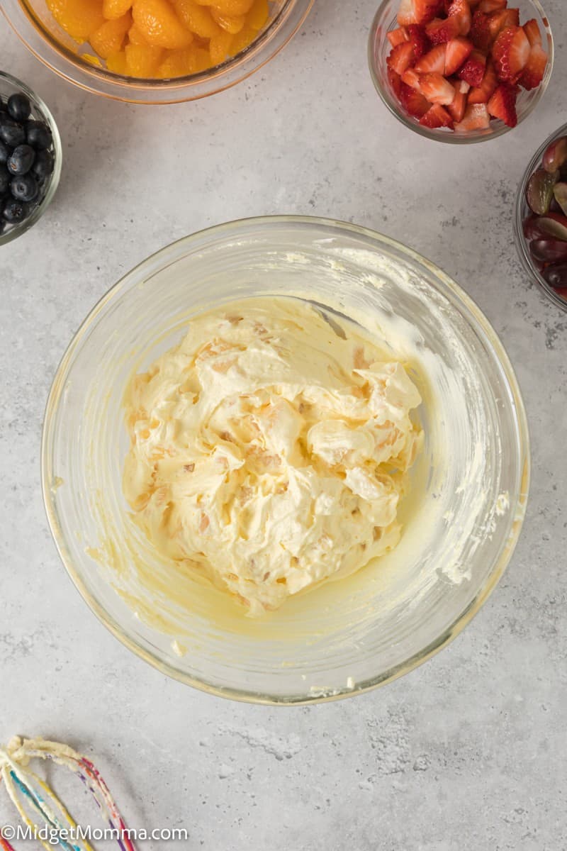 Creamy Vanilla Pudding Fruit Salad Recipe • MidgetMomma